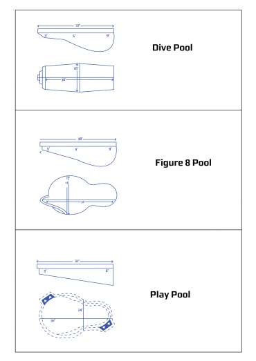 Pool Model Dimensions – Granite Fiberglass Pools and Spas